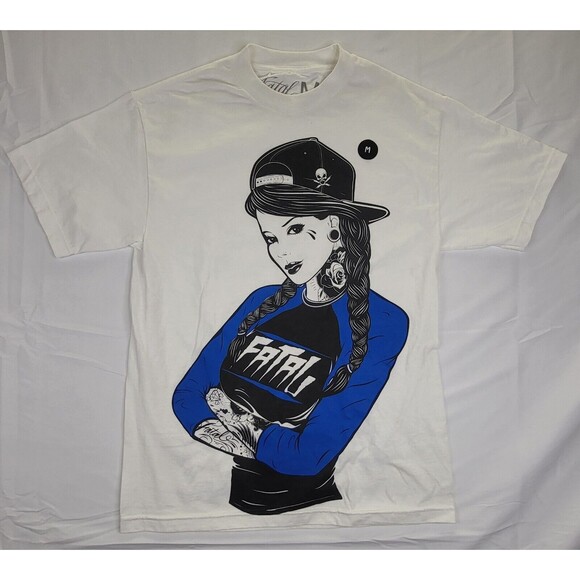 Fatal | Shirts | Fatal Clothing White Graphic Tshirt Mens Med Punk Girl ...